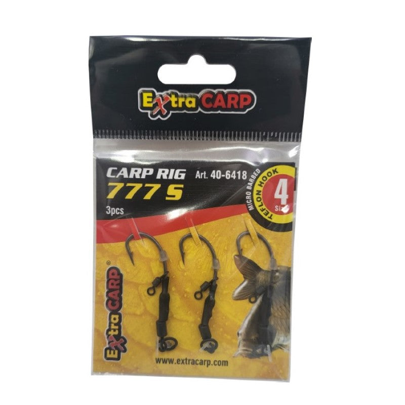Extra Carp Spinner Rig 777 w/ Swivel - 3 stuks (Meerdere Haakmaten ...